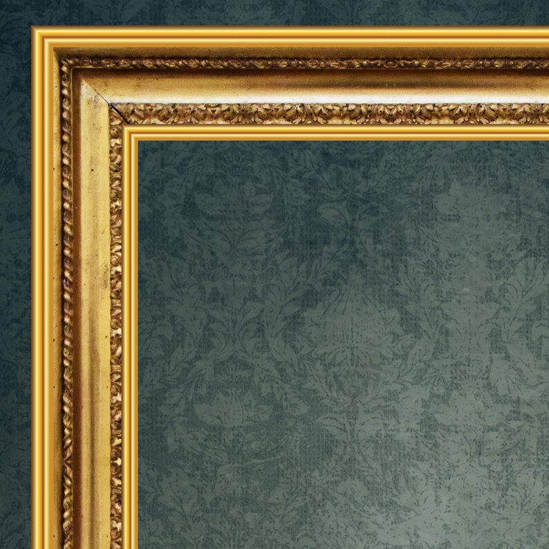 Antique Digital Frames Clipart, Digital Download, Vintage Golden Frames ...