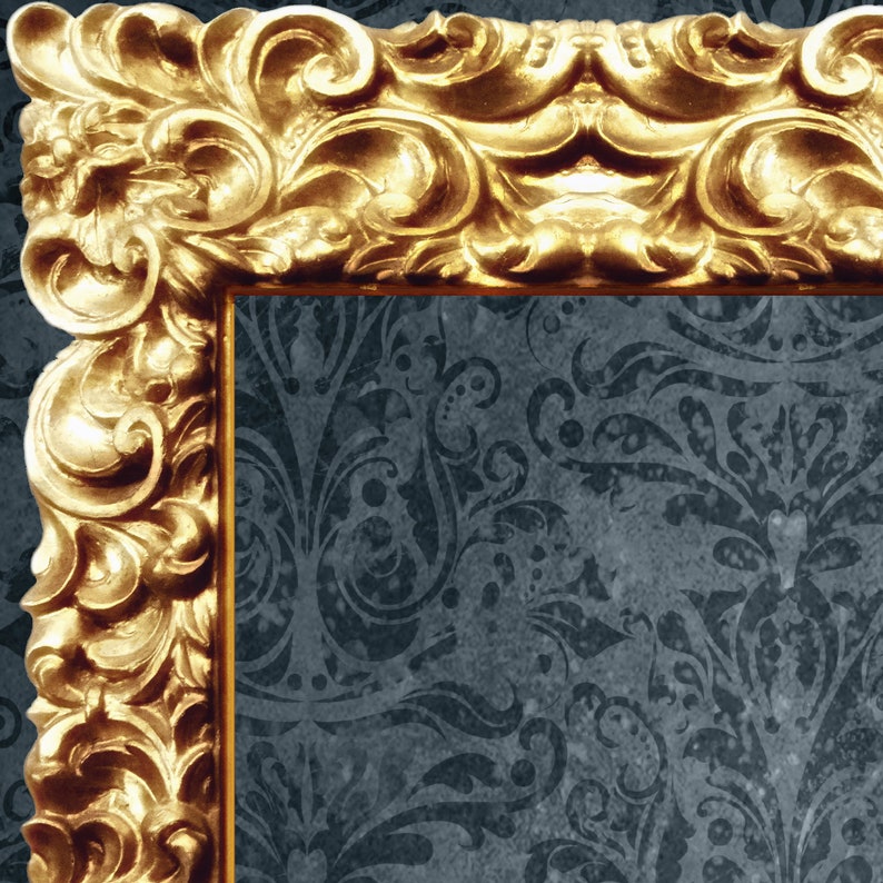 Antique Digital Frames Clipart, Digital Download, Vintage Golden Frames ...