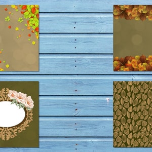 Digital Paper Autumn Leaves - Digital Paper Leaves, Autumn Scrapbook ...