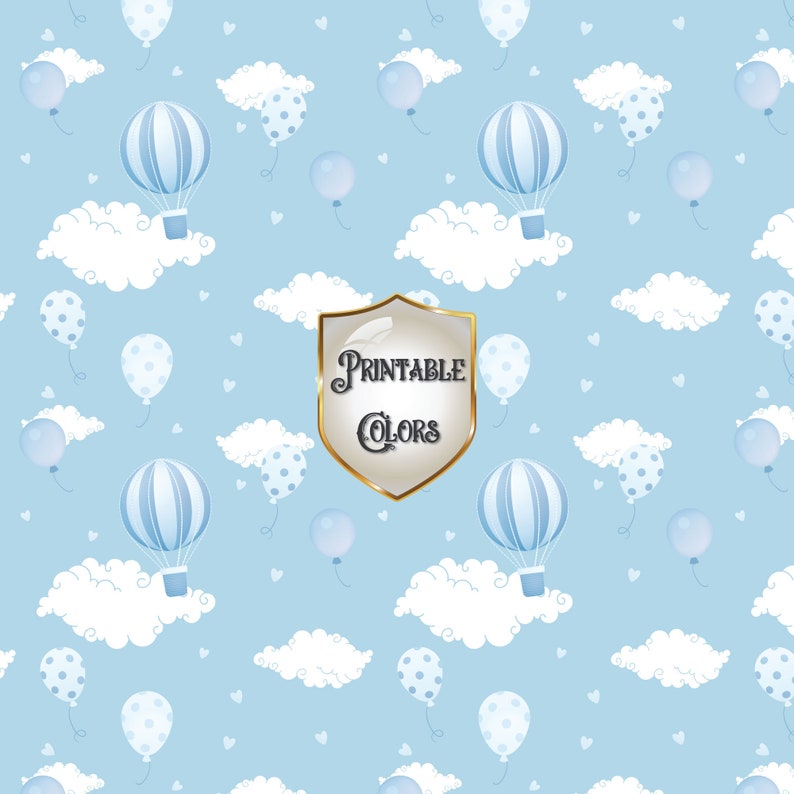 Light Blue Paper Baby Boy, Seamless Digital Background for Scrapbooking ...