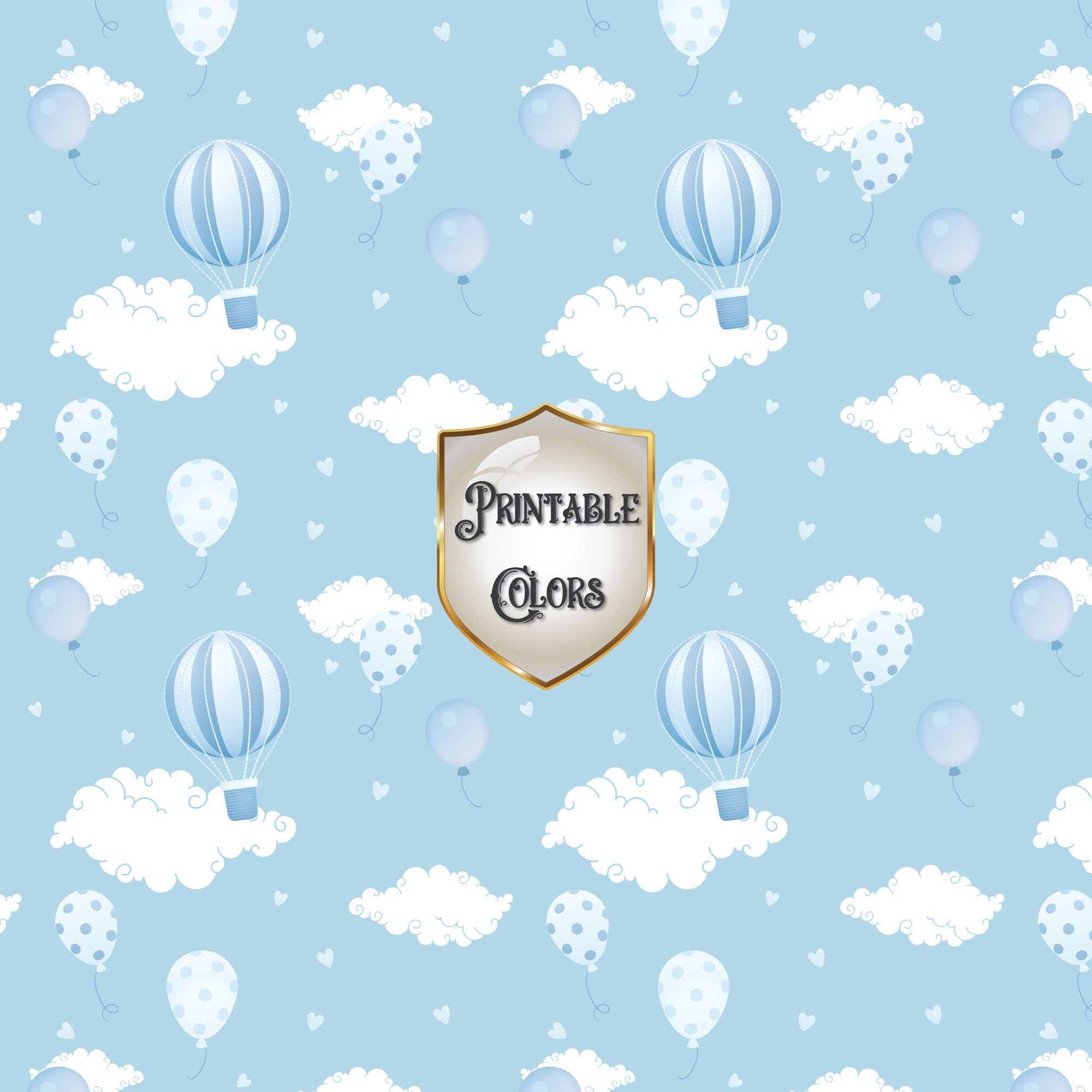 Light Blue Paper Baby Boy, Seamless Digital Background for Scrapbooking ...