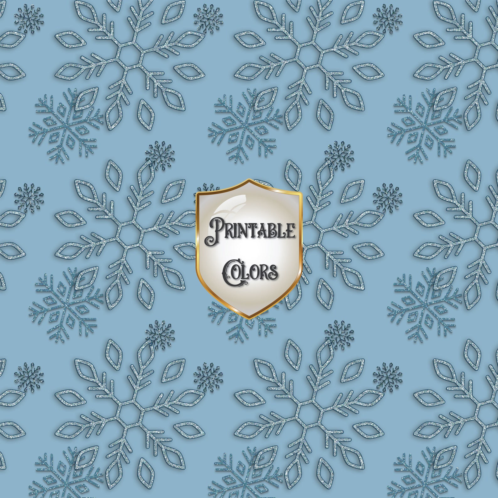 Seamless Falling Snow Digital Paper - Digital Download - Winter ...