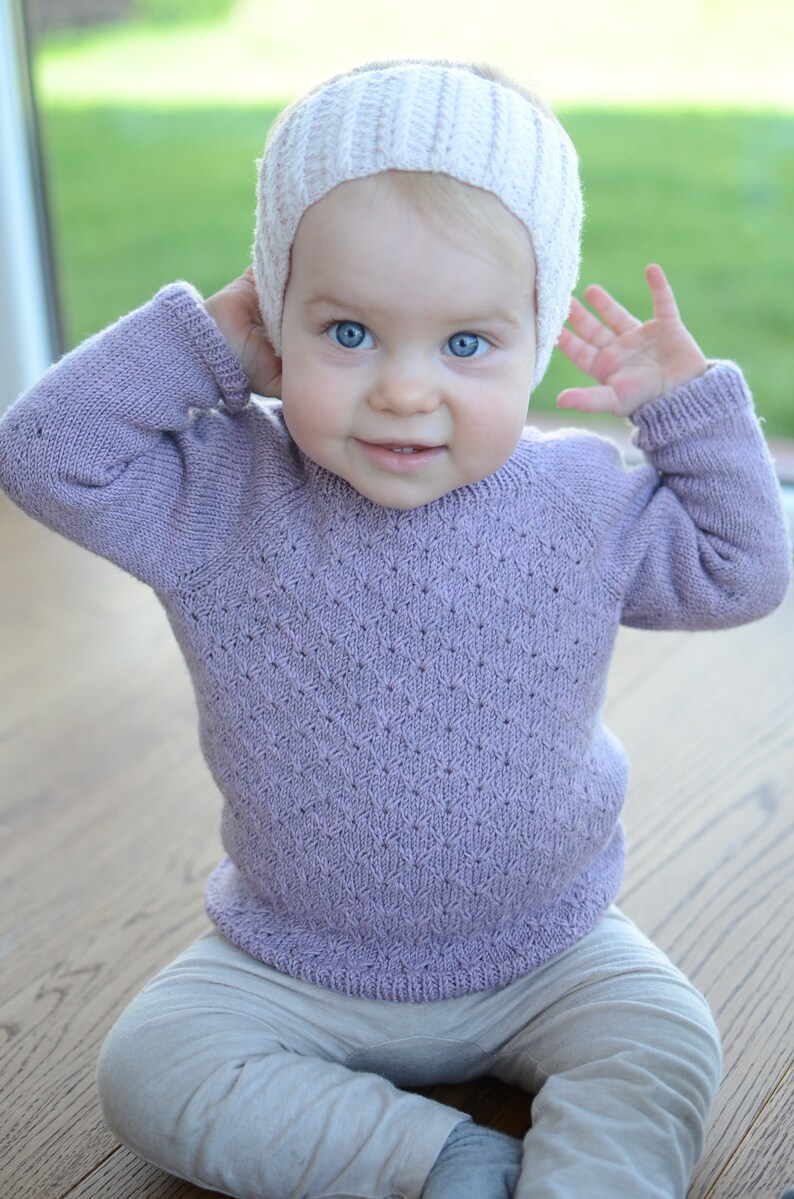 Hand Knitted Baby Sweater Merino Wool Baby Girl Sweater Hand | Etsy