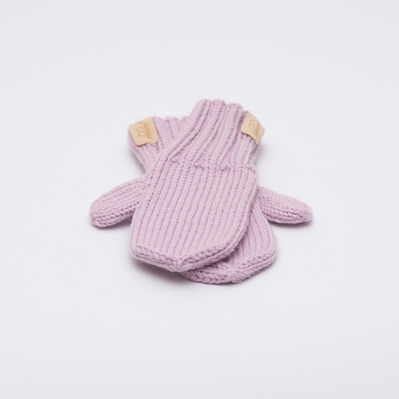 Pink Hand Knit Girls Winter Mittens - Etsy