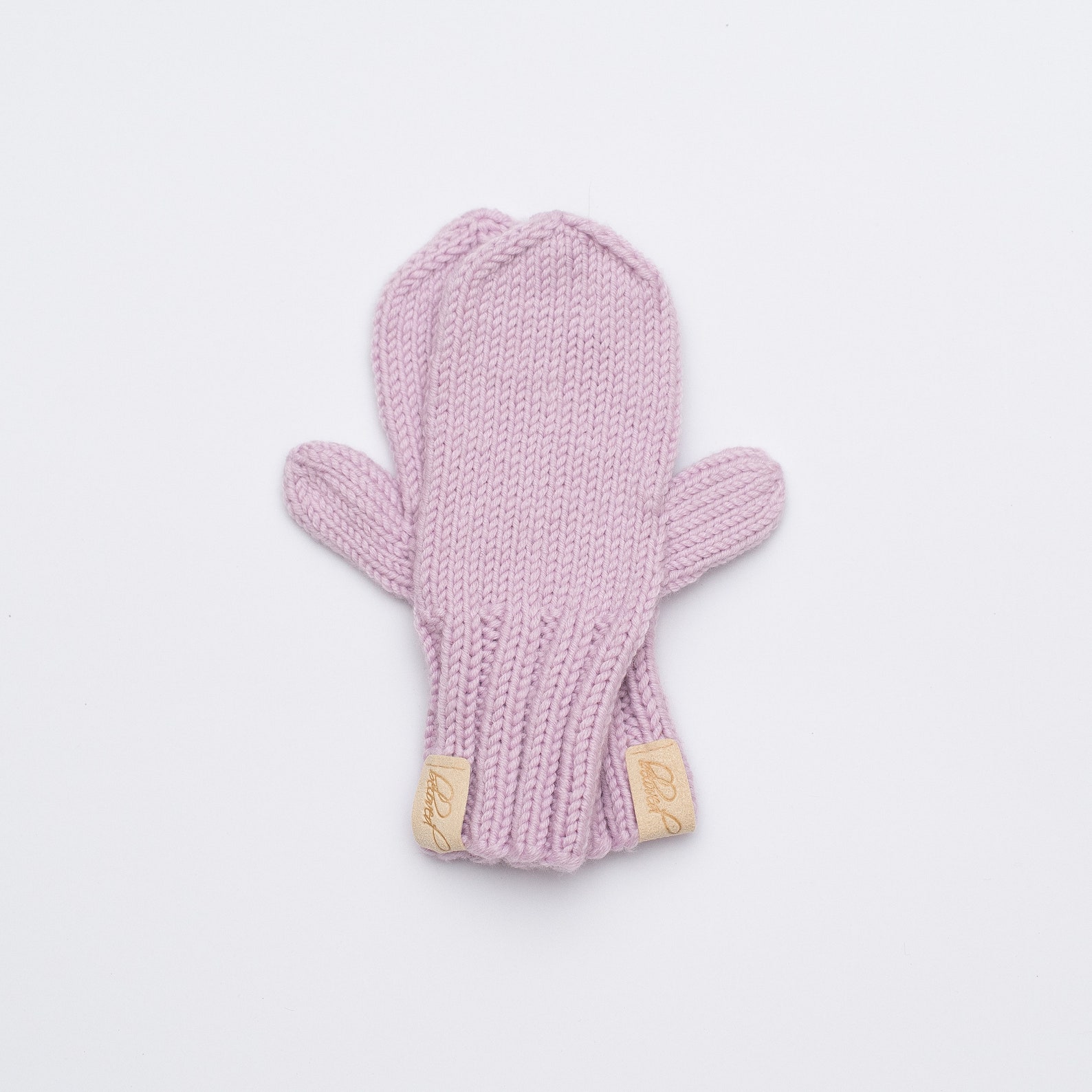 Pink Hand Knit Girls Winter Mittens | Etsy