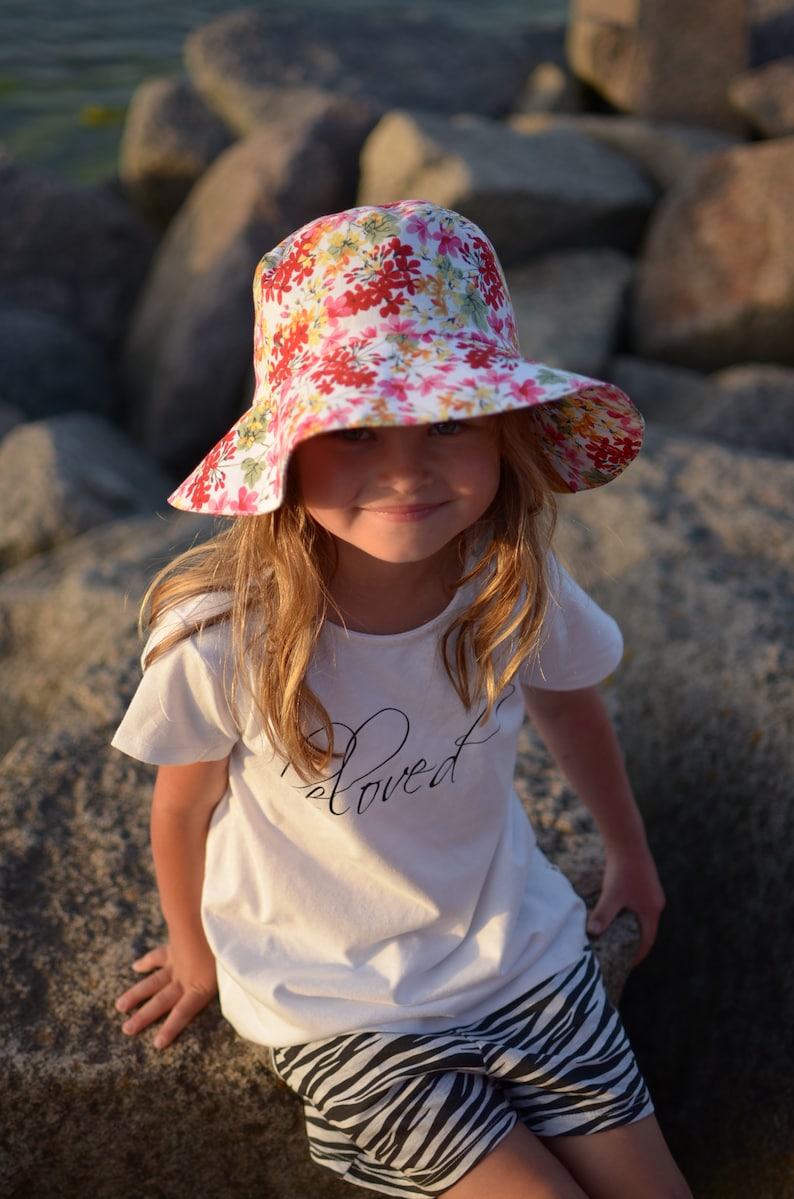 Toddler Girl Summer Hat Girls Cotton Hat Toddler Girl Sun | Etsy