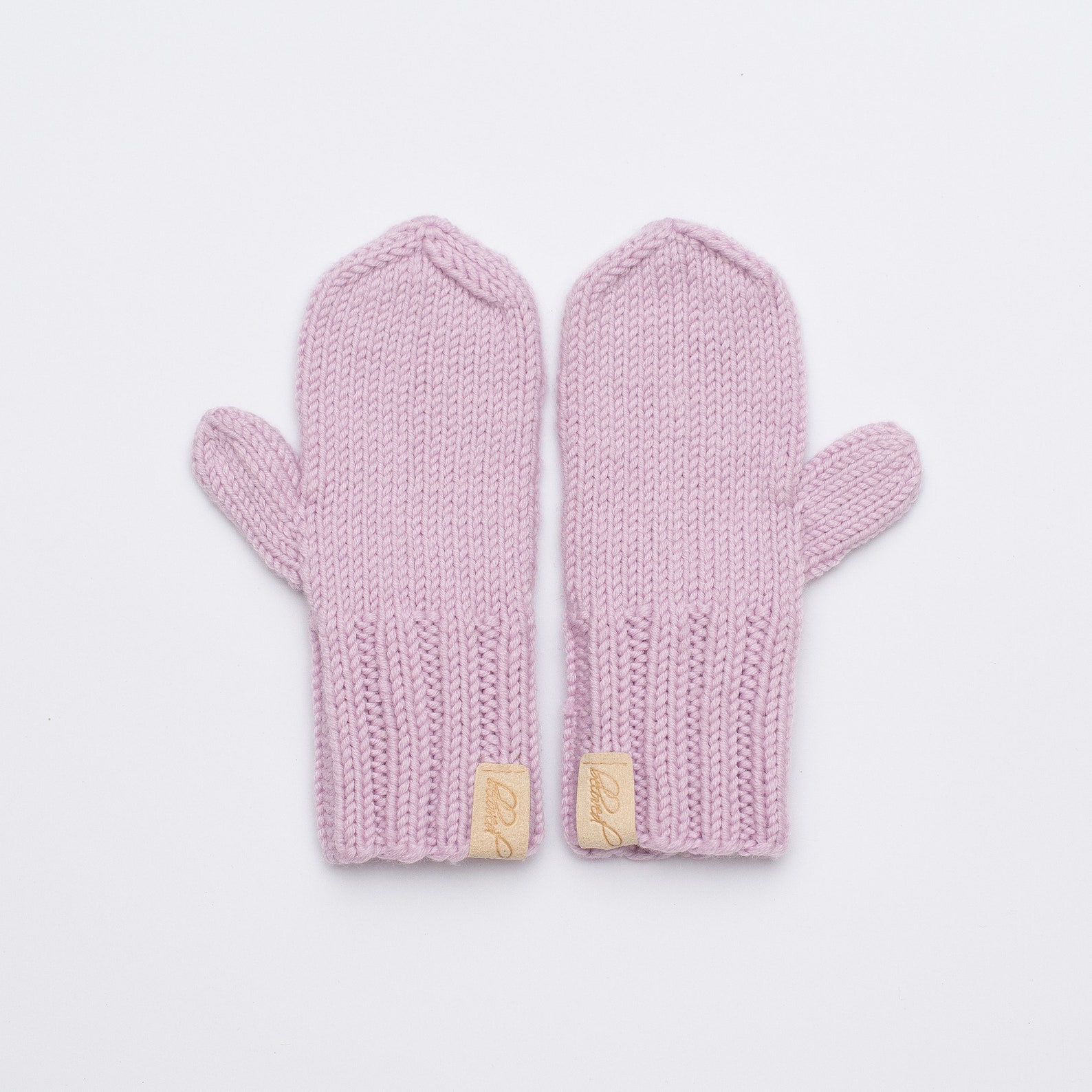 Pink Hand Knit Girls Winter Mittens - Etsy