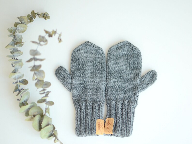 Knitted Merino Wool Mittens for Kids, Toddler Knit Mittens - Etsy
