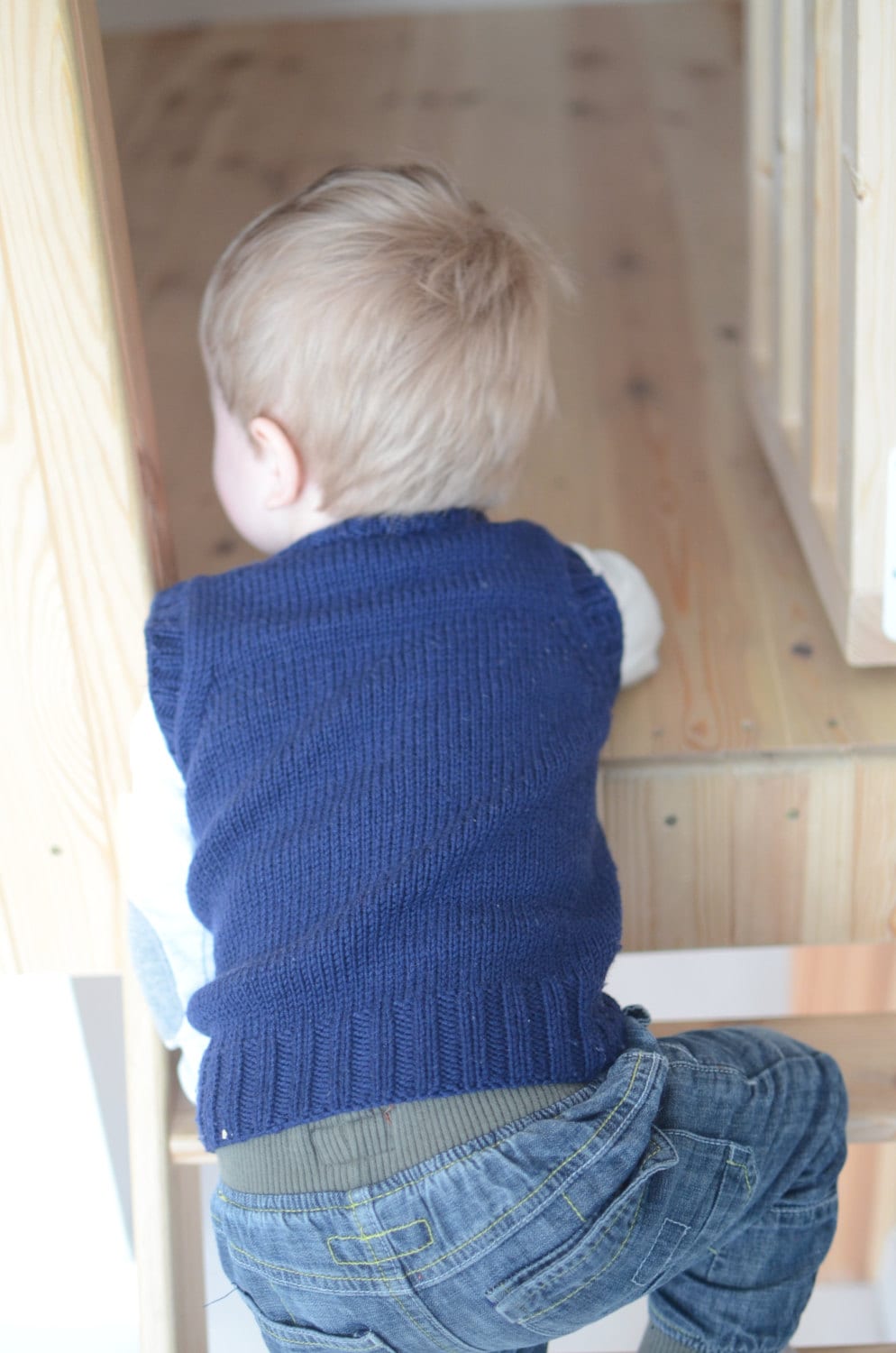 Knit Blue Boys Vest, Knit Kids Vest, Knitted Baby Vest, Hand Knit Blue Boys Vest, Knit Kids Vest, Knitted Baby Vest, Hand