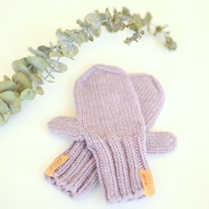 Knitted Mittens for Girl, Knit Toddler Mittens - Etsy