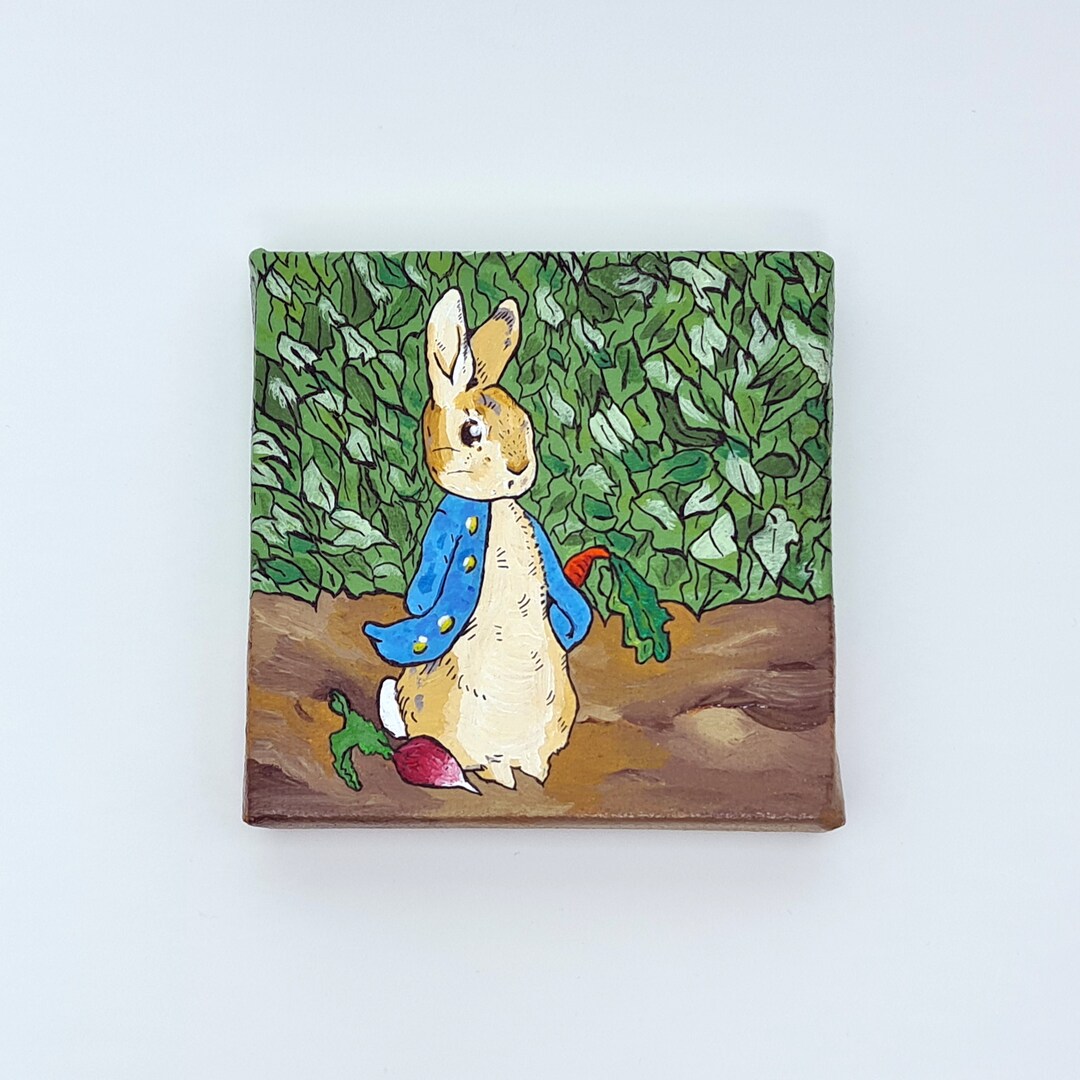 Peter Rabbit, Acrylic Painting, Original Canvas - Etsy