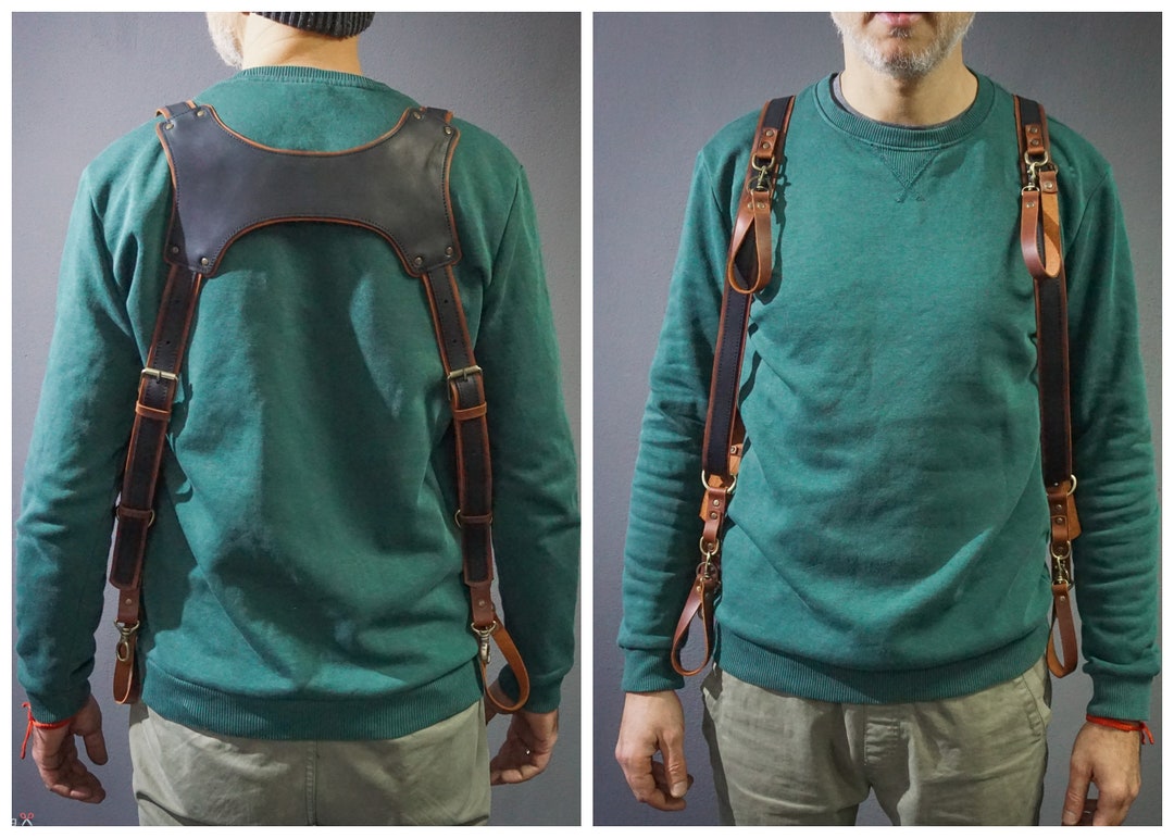 Photographer Harness, Leather Camera Harness, Pro Camera Strap, Dual ...