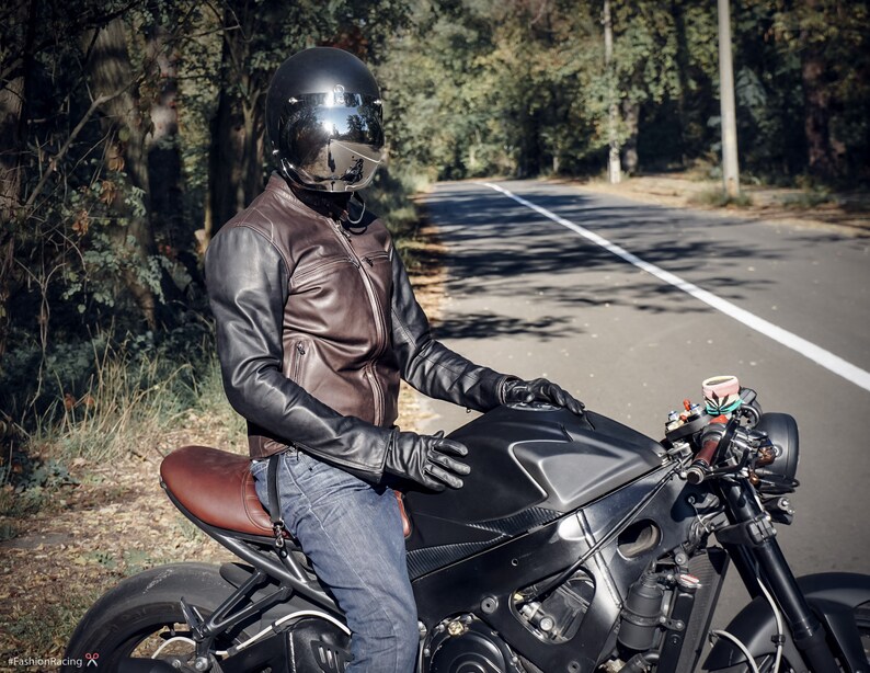 Leather Jacket Cafe Racer Leather Jacket Custom Leather - Etsy