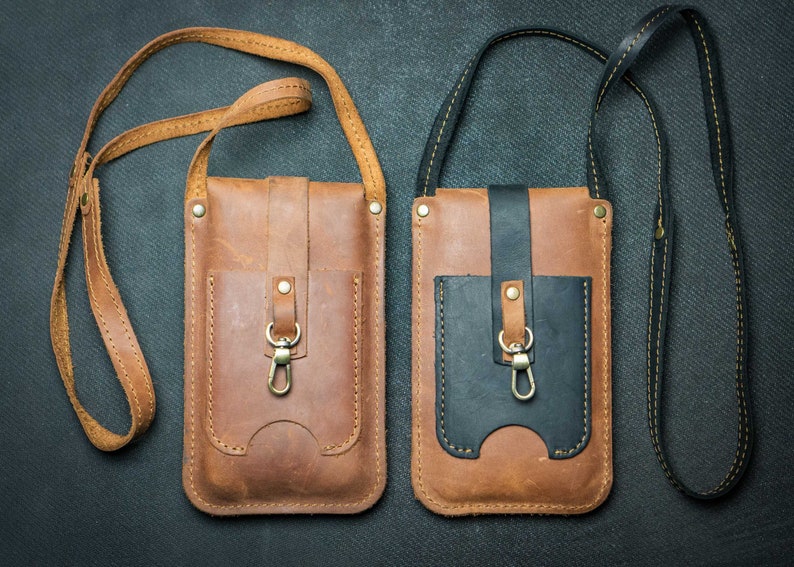 Leather Phone Bag | Handcrafted | Designer Crossbody Bag | Crossbody ...