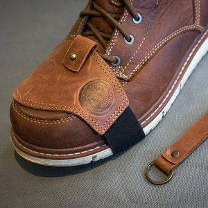 Motorcycle Shifter Left Boot Protector Motorbike Boot Cover Leather ...