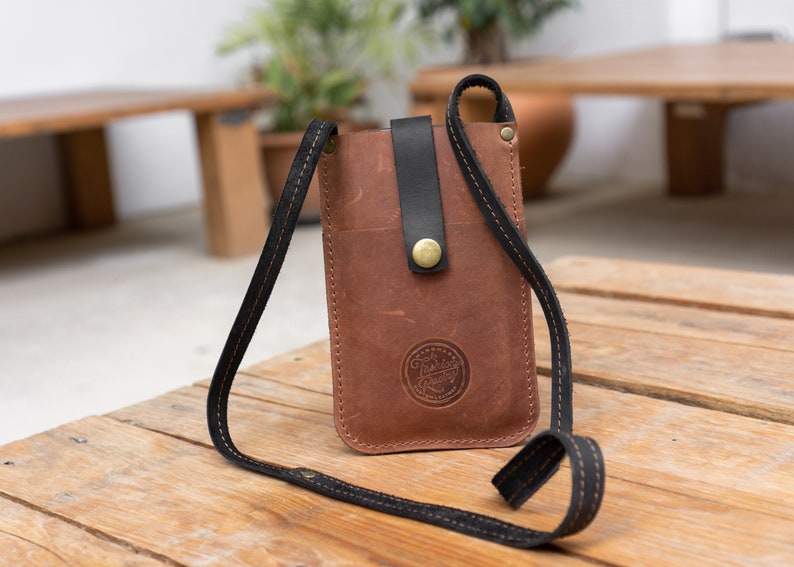 Leather Phone Pouch Leather Phone Bag Leather Phone Purse - Etsy