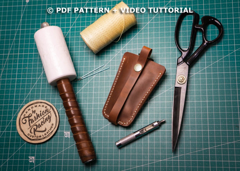 Leather Keychain PDF Pattern Video Tutorial DIY Key - Etsy
