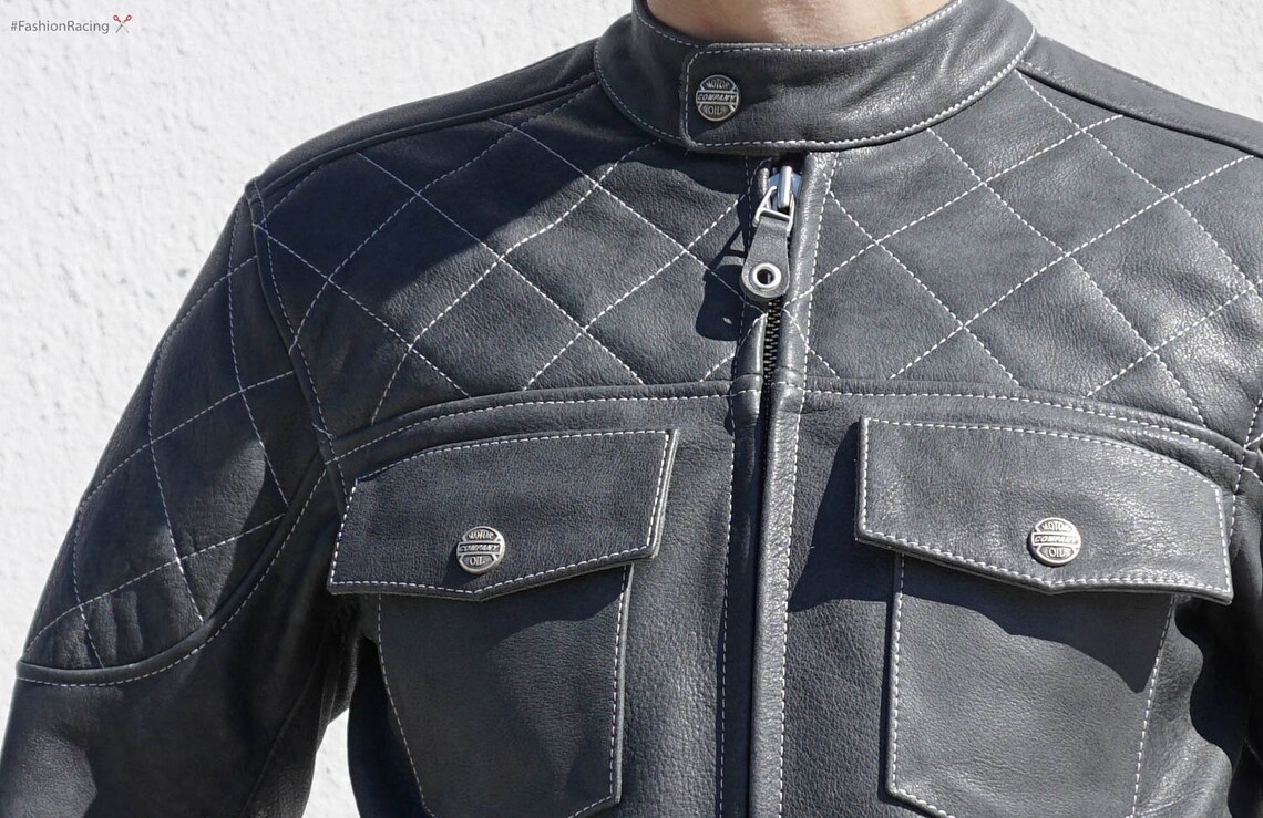 Leather Jacket, Cafe Racer Leather Jacket, Custom Leather Jacket ...