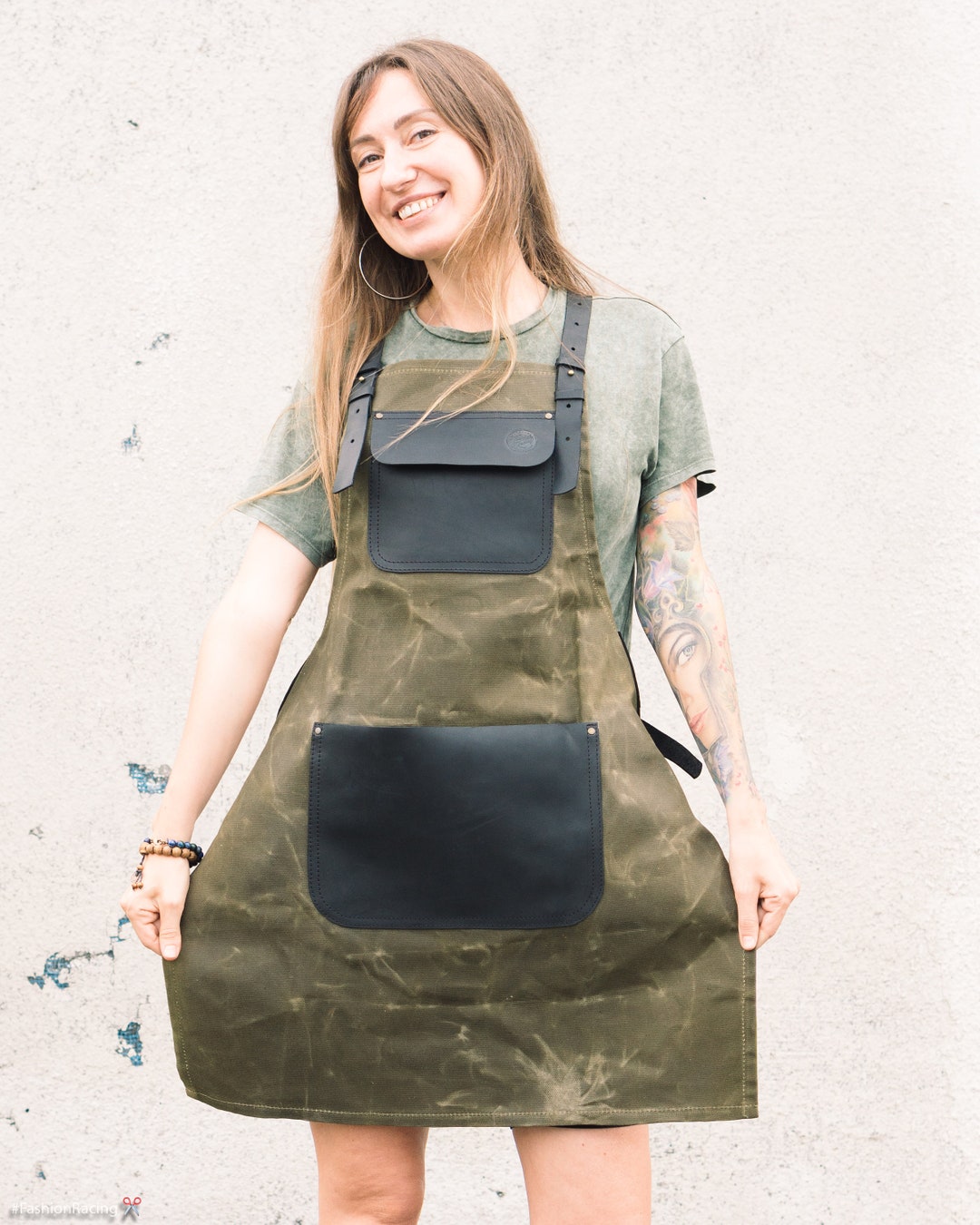 Canvas Work Apron | - Men & Women Personalised Apron. Professional ...