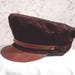 Women's Leather Fiddler Cap / Leather Conductor Hat in - Etsy