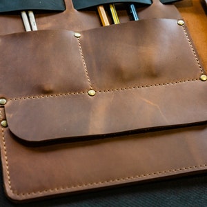 Leather Sketchbook Cover 8'' X 10'' / 8.3'' X 11.7,artist Roll Up ...
