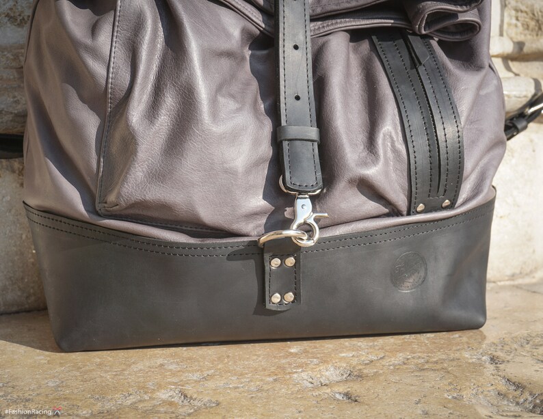 Motorcycle Leather Backpack Custom Large Leather Backpack - Etsy