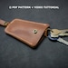 Leather Keychain PDF Pattern Video Tutorial DIY Key Sleeve Leather Key ...