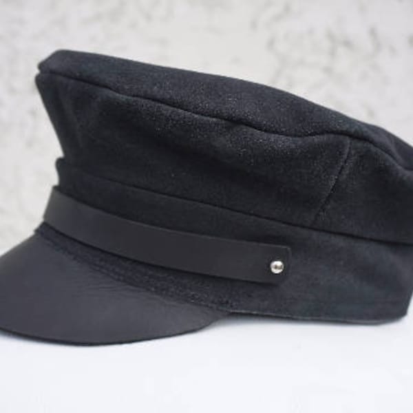 Leather Greek Fisherman Hat - Etsy