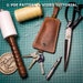 Leather Keychain PDF Pattern Video Tutorial DIY Key Sleeve Leather Key ...
