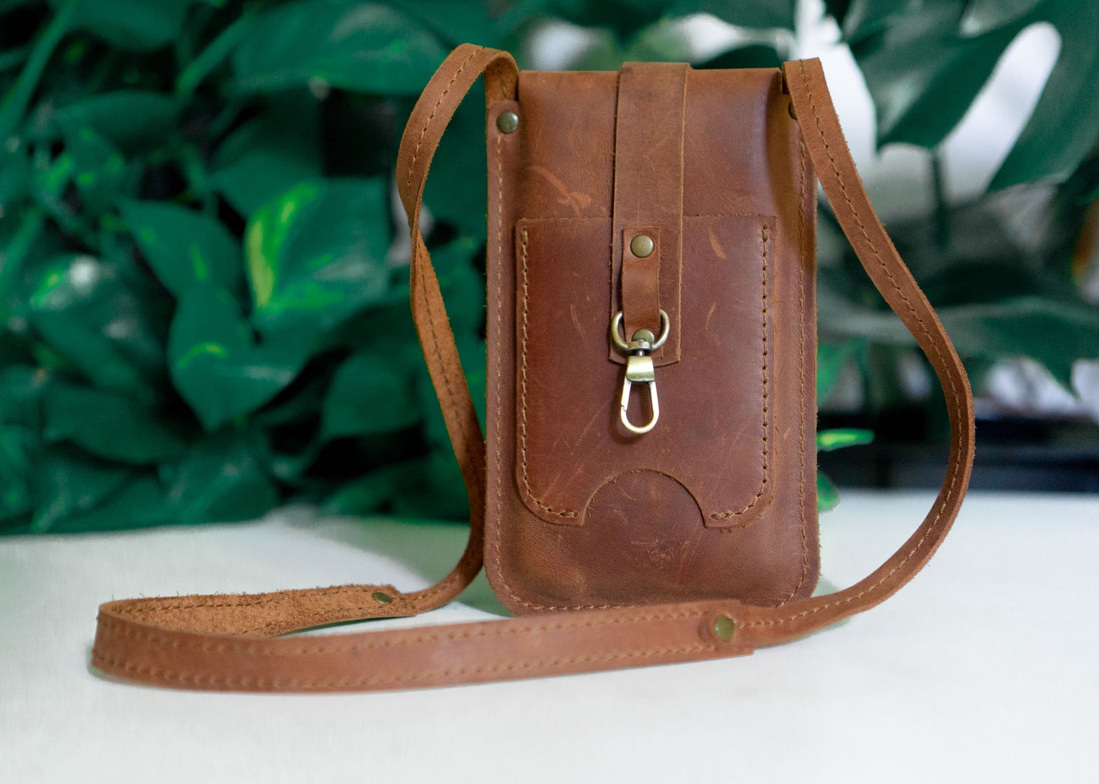 Leather Phone Bag Handcrafted Designer Crossbody Bag - Etsy