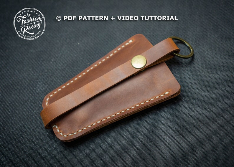 Leather Keychain PDF Pattern Video Tutorial DIY Key - Etsy