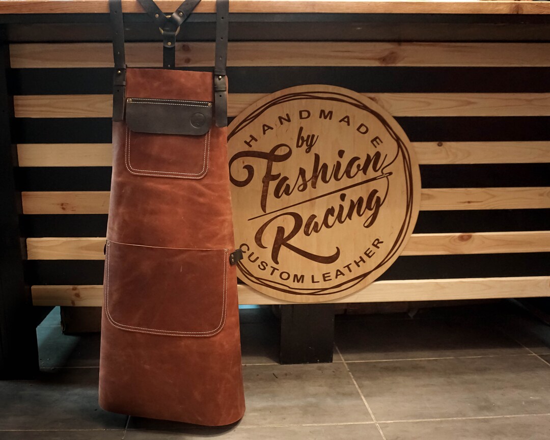 Leather Apron, Personalized Apron, Leather Apron With Name BBQ ...