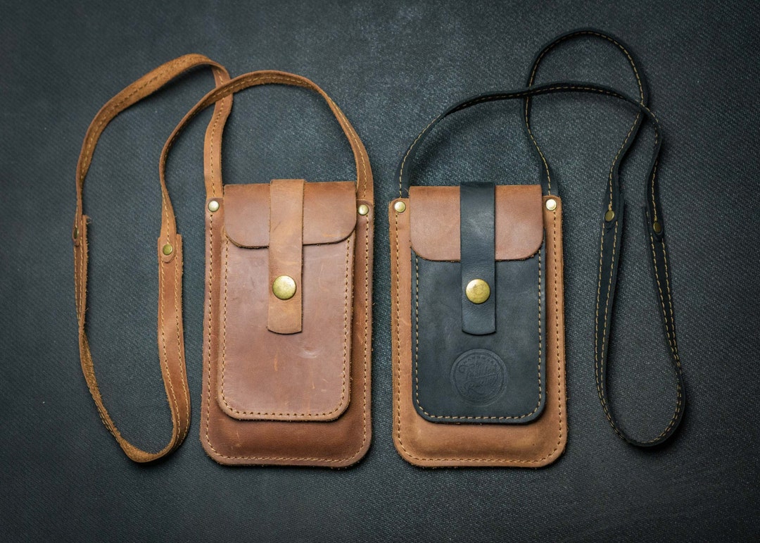 Leather Phone Bag | Handcrafted | Designer Crossbody Bag | Crossbody ...