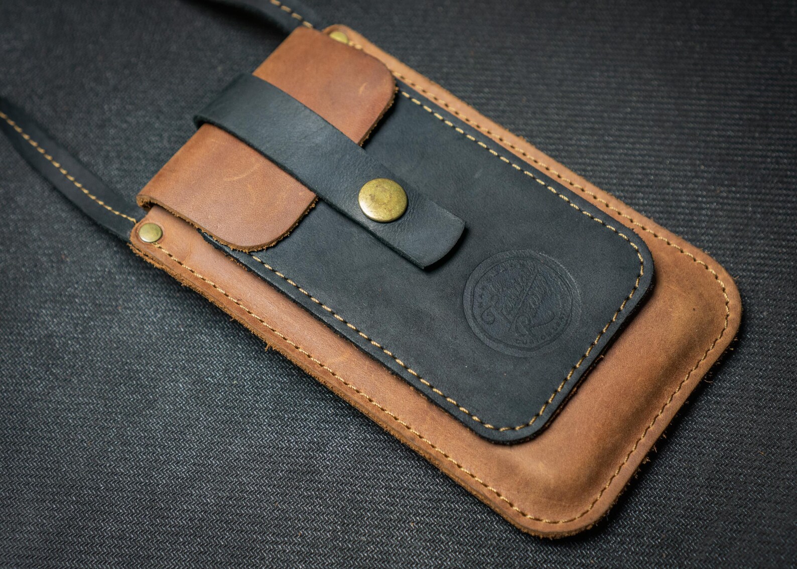 Leather Phone Bag | Handcrafted | Designer Crossbody Bag | Crossbody ...