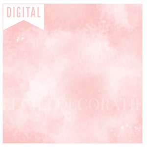12” Digital Watercolour Cloud Background | Paper Textures Sheet ...