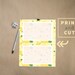 Pineapple Printable Letter Writing Paper, Digital Download Fruit Lined ...