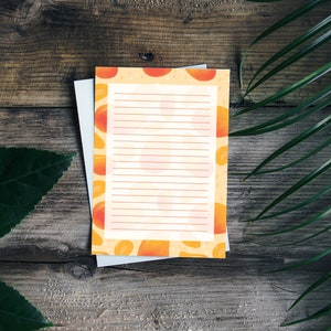 Mango Printable Letter Writing Paper, Digital Download Fruit Lined ...