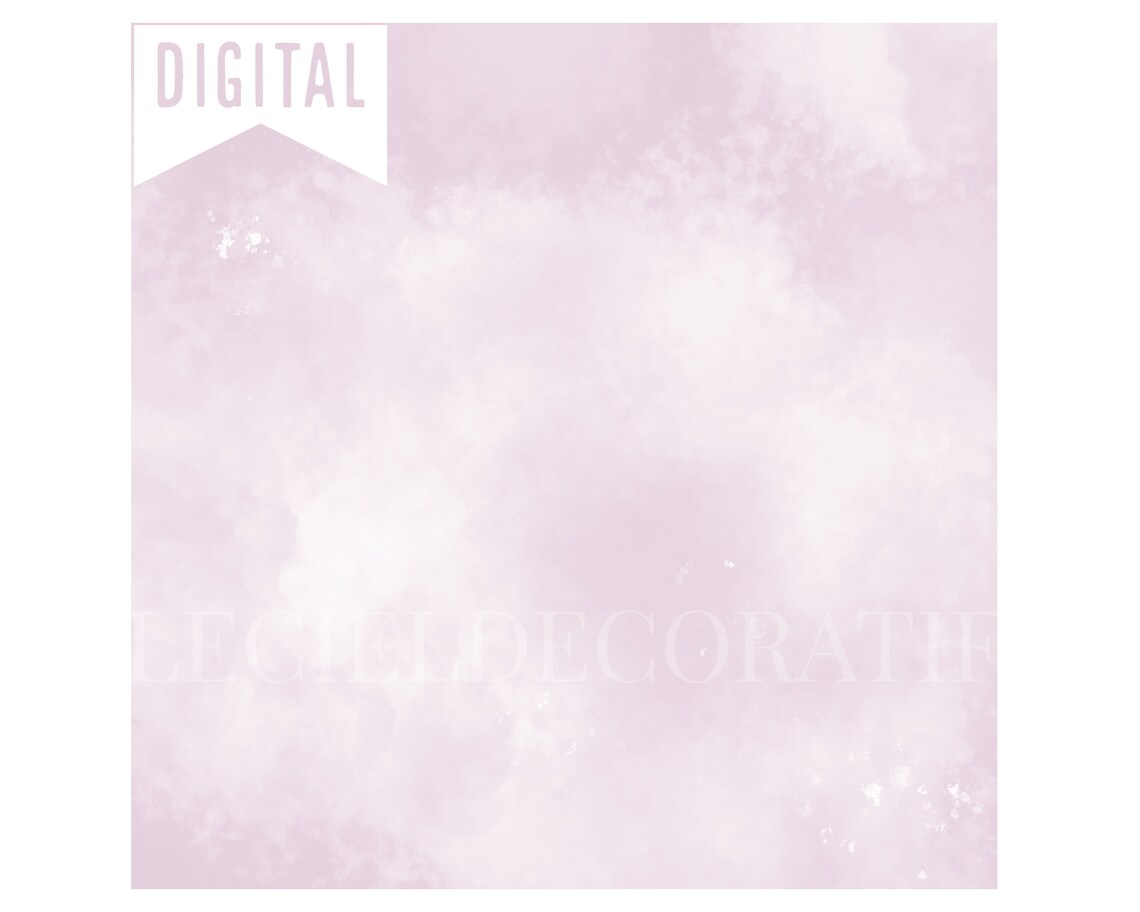 12” Digital Watercolour Cloud Background | Paper Textures Sheet ...
