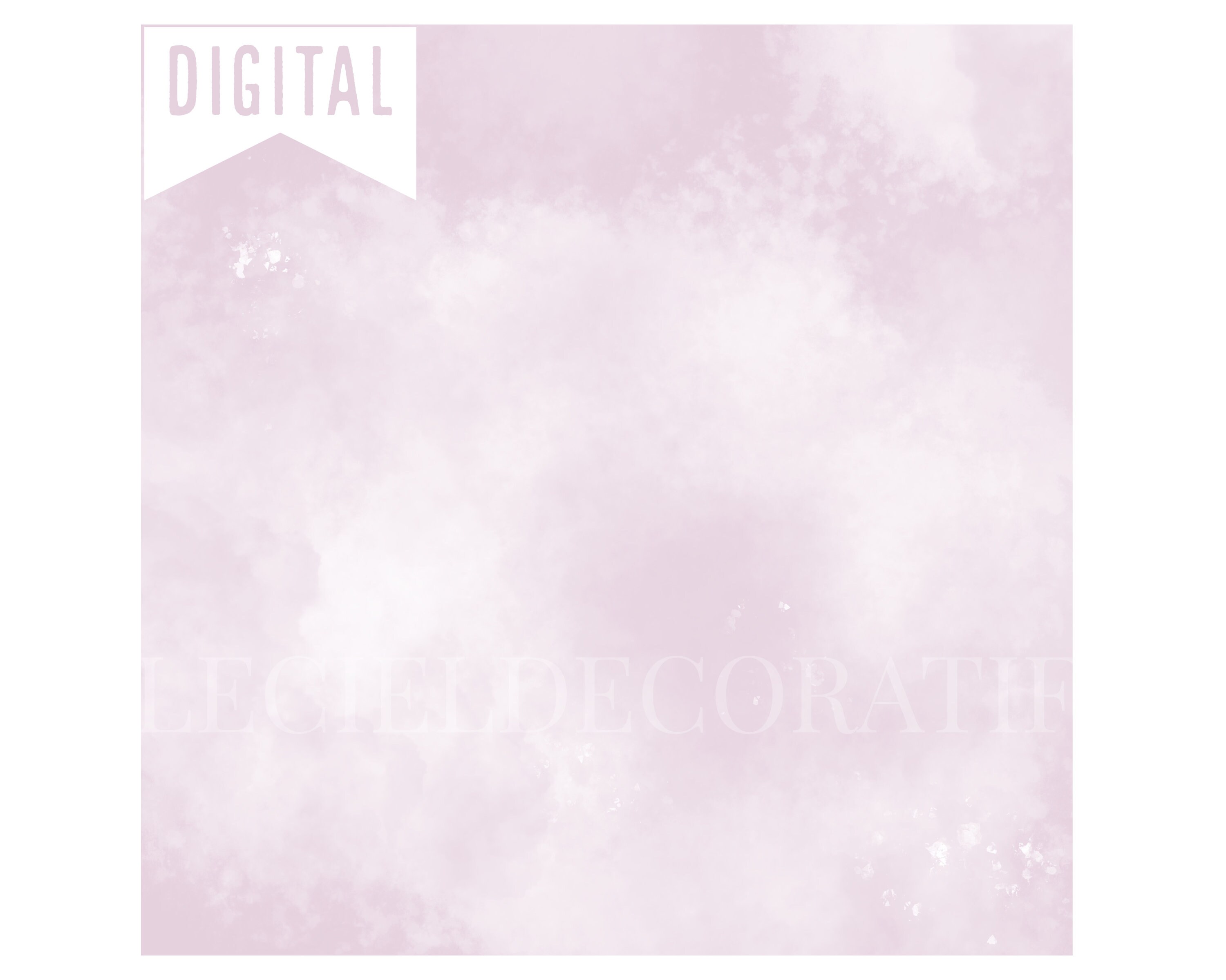 12” Digital Watercolour Cloud Background | Paper Textures Sheet ...