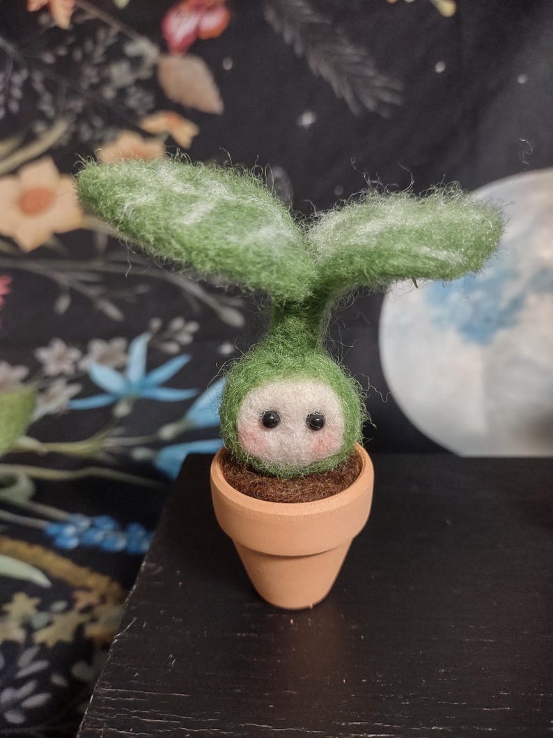 Handmade Needle Felt Wool Plants You Can't Kill Mini Cute Plants for ...