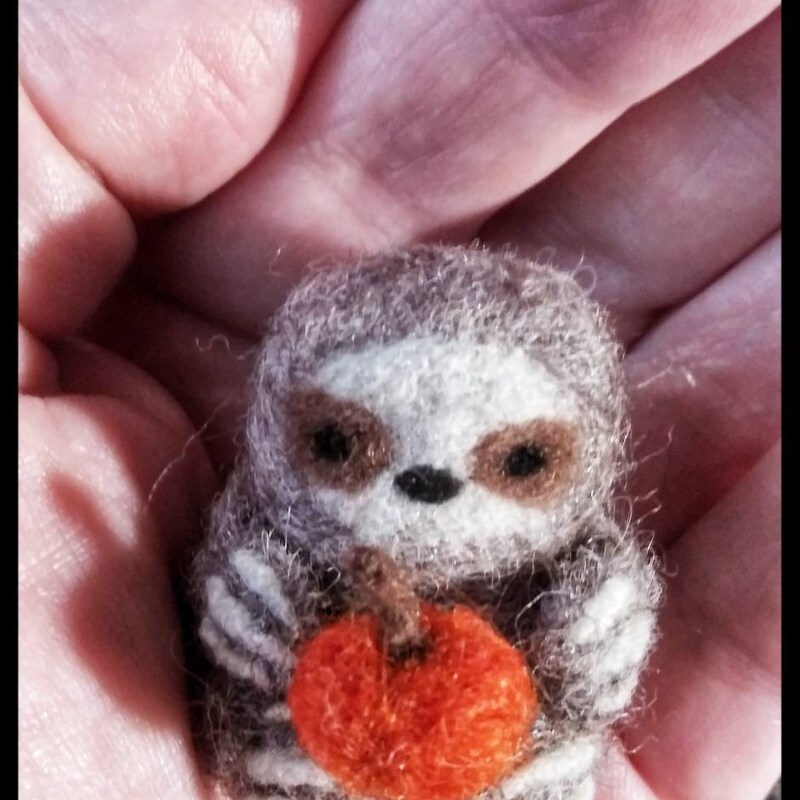 Felt Sloth - Etsy