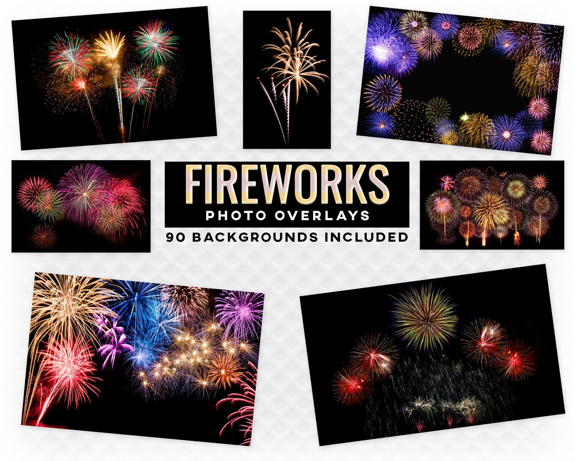 Fireworks Fire Works Background Overlay Photoshop Overlays for | Etsy