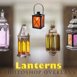Lanterns Overlay Photoshop Overlays for Photoshop. Digital Scrapbooking ...
