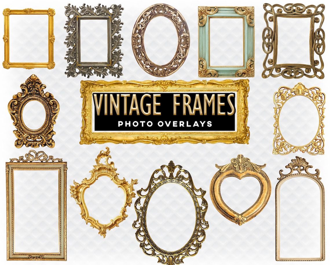 Vintage Frames Photo Frame 30 High Quality Photoshop Photo - Etsy