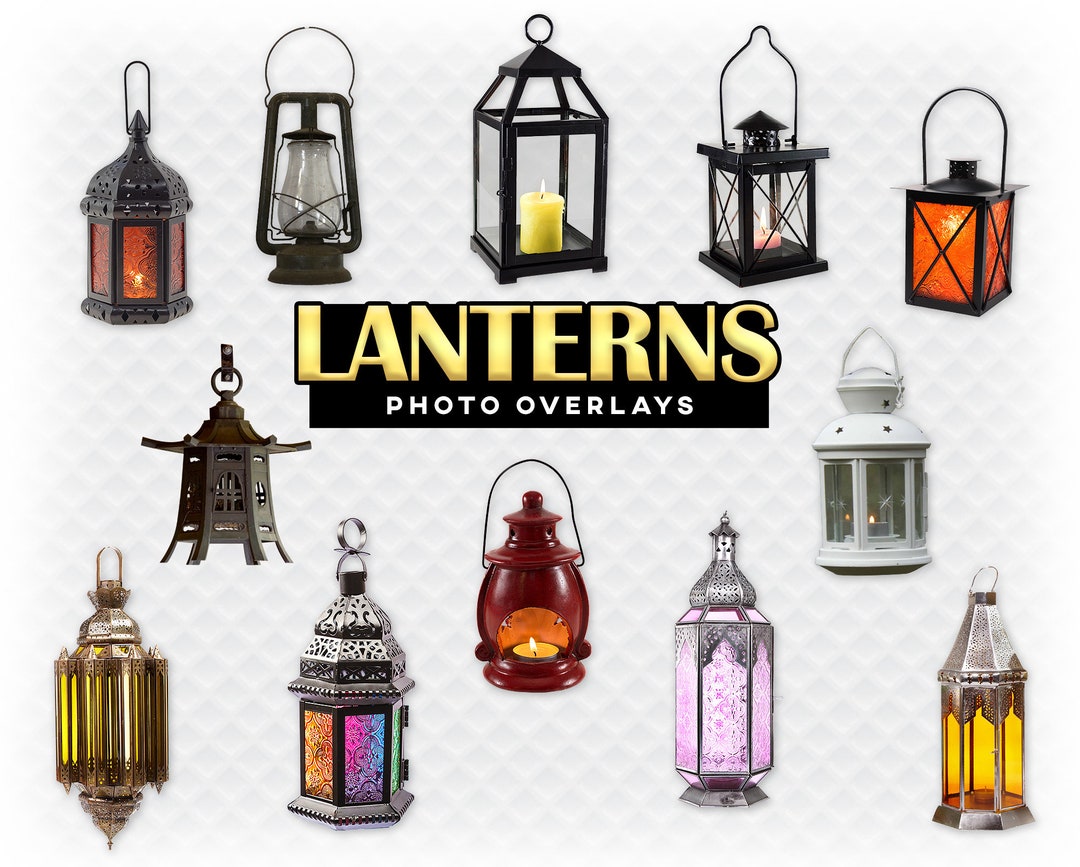 Lanterns Overlay Photoshop Overlays for Photoshop. Digital Scrapbooking ...