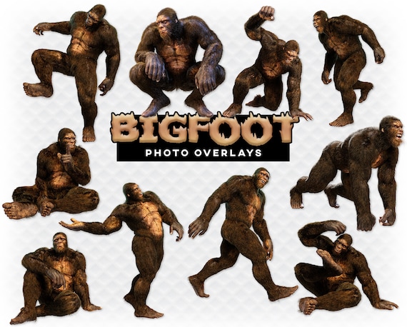 Bigfoot Big Foot Sasquatch Overlay Photoshop Overlays for | Etsy