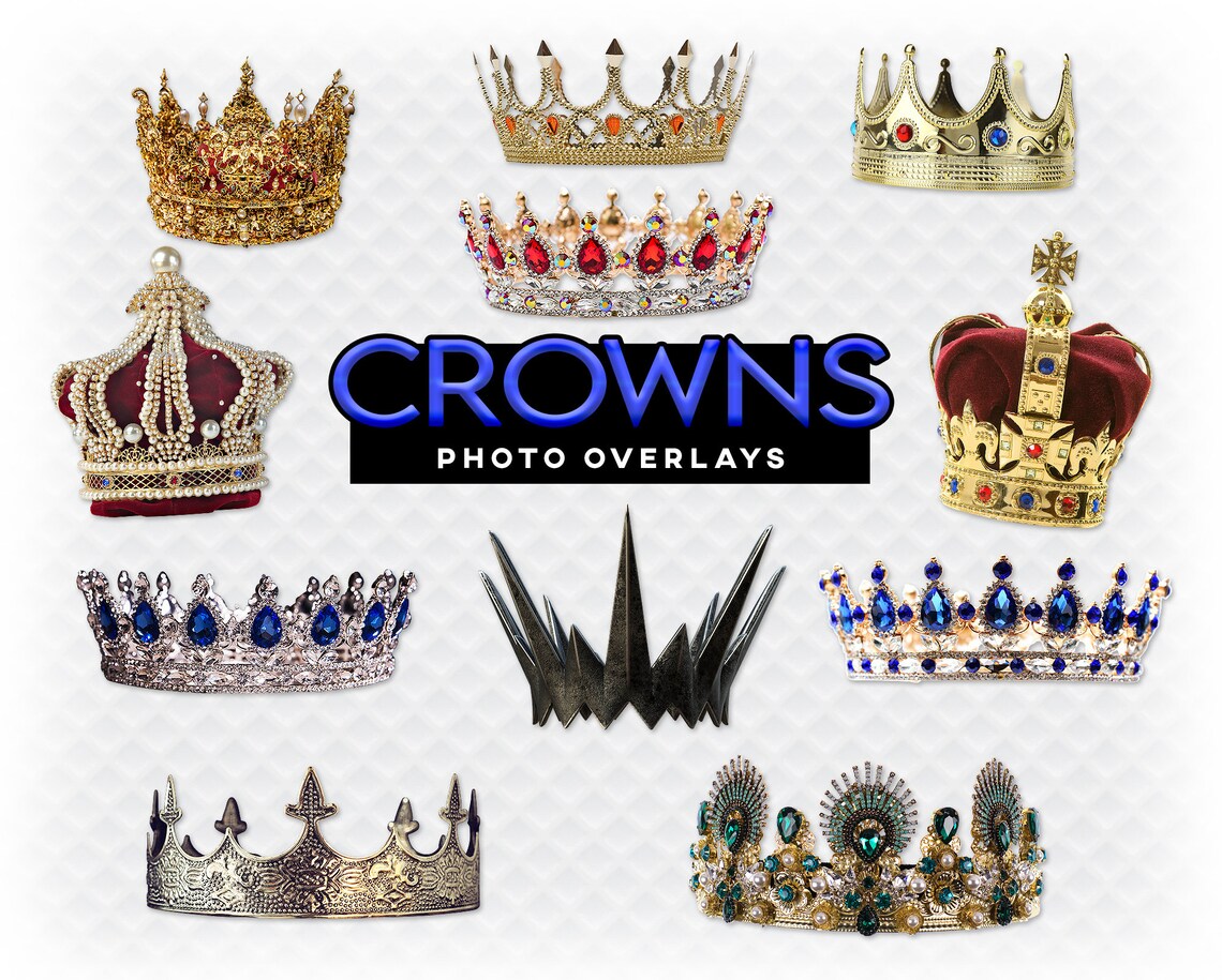 Crowns King Crown Overlay Photoshop Overlays for - Etsy