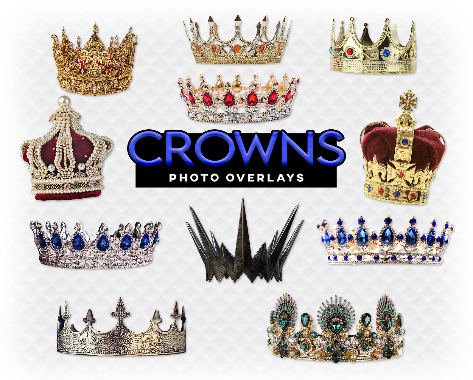 Kronen King Crown Overlay Photoshop Overlays für Fotografen ...