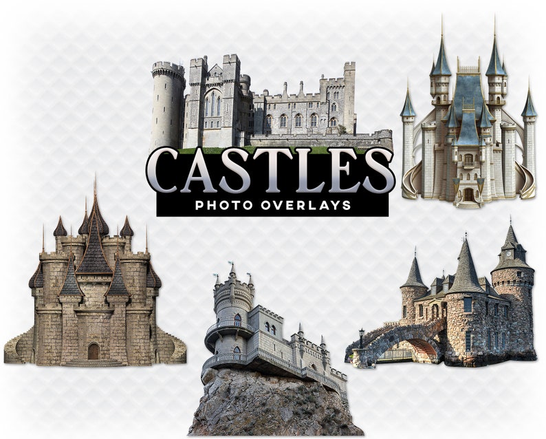 Castles Overlay Photoshop Overlays for Photoshop. Digital - Etsy