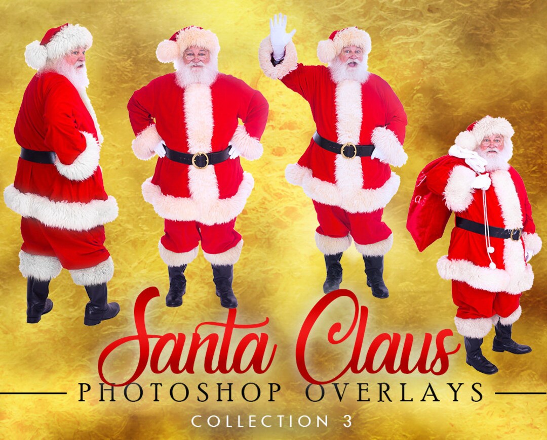 Santa Claus Overlays Collection 3 - Beautiful Overlay Holidays for ...